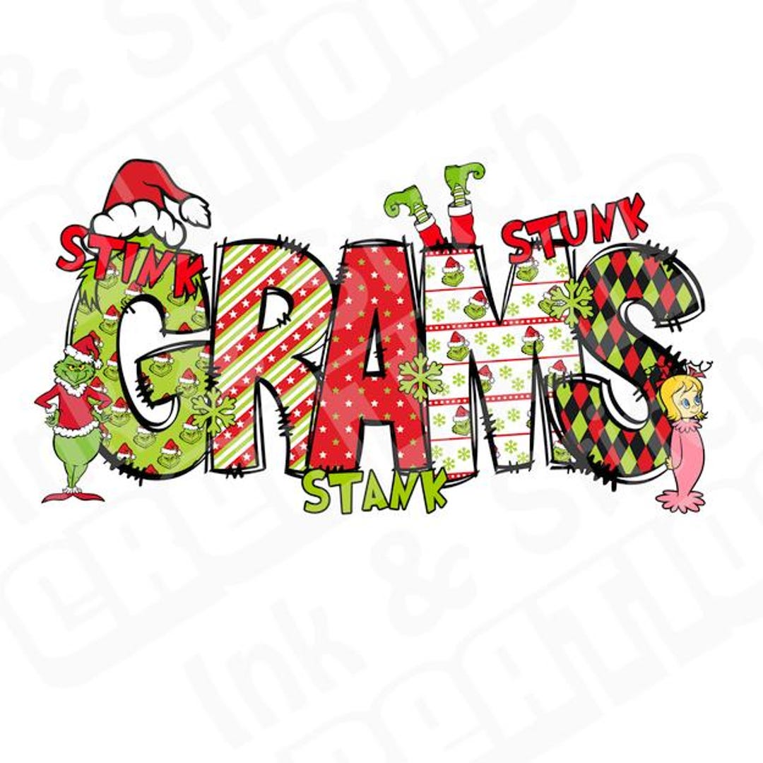 GRAMS Grinch Christmas, Transparent Background, 300 or Better Dpi, Png ...