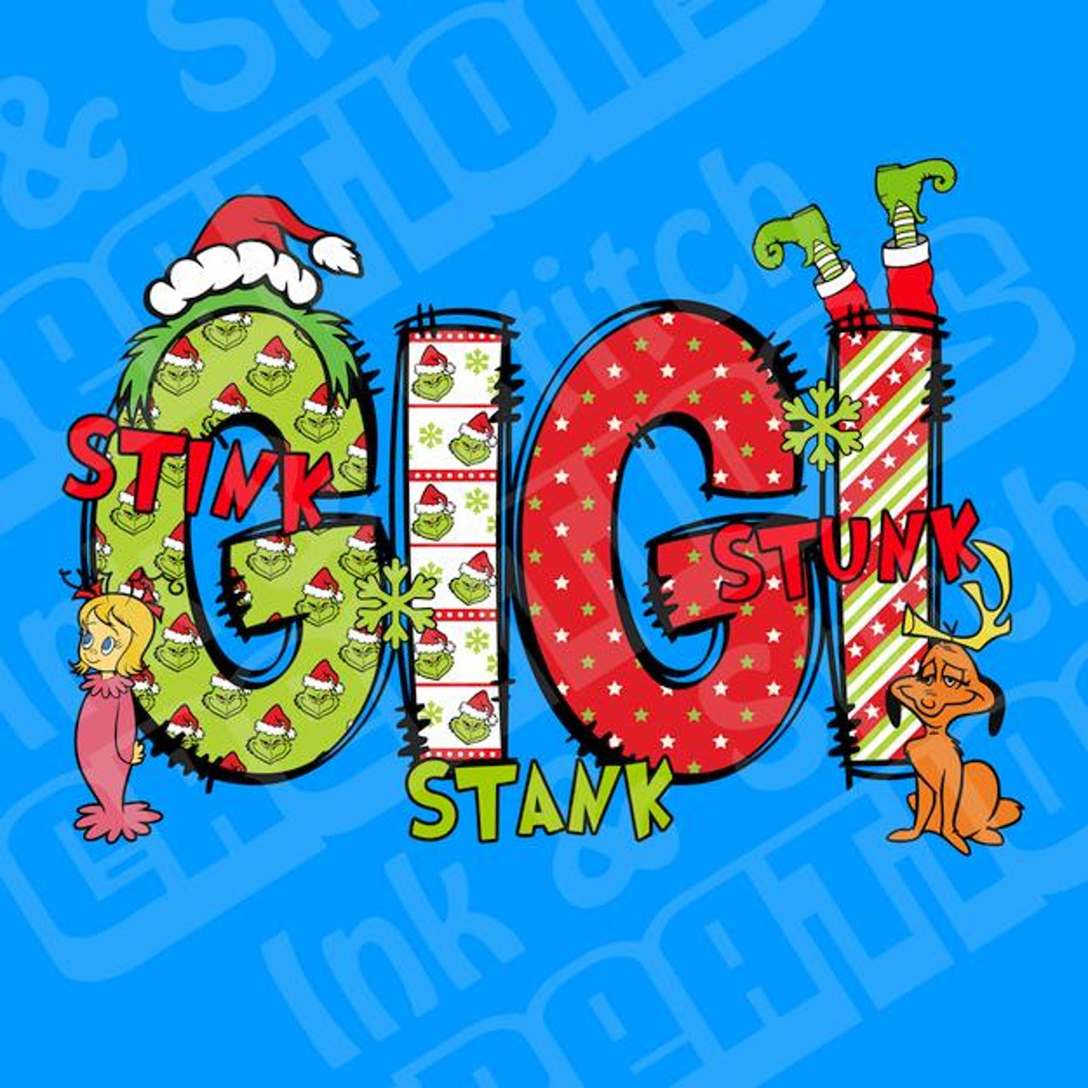 GIGI Grinch2, Christmas, Transparent Background, 300 or Better Dpi, Png ...