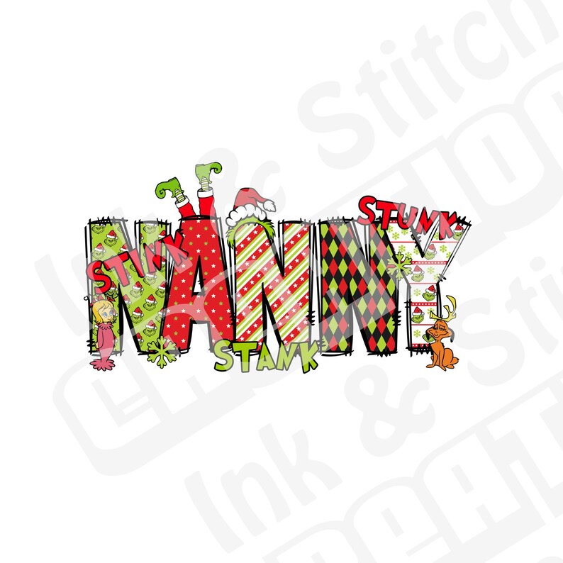 NANNY Grinch, Transparent Background, 300 or Better Dpi, Png Image File ...