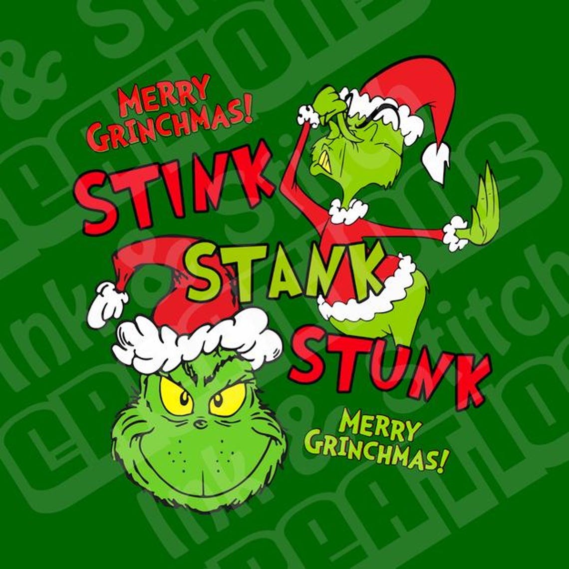 Stink Stank Stunk Grinch, Christmas, Transparent Background, 300 or ...