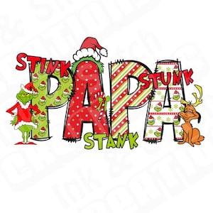 PAPA Grinch, Christmas, Transparent Background, 300 or Better Dpi, Png ...