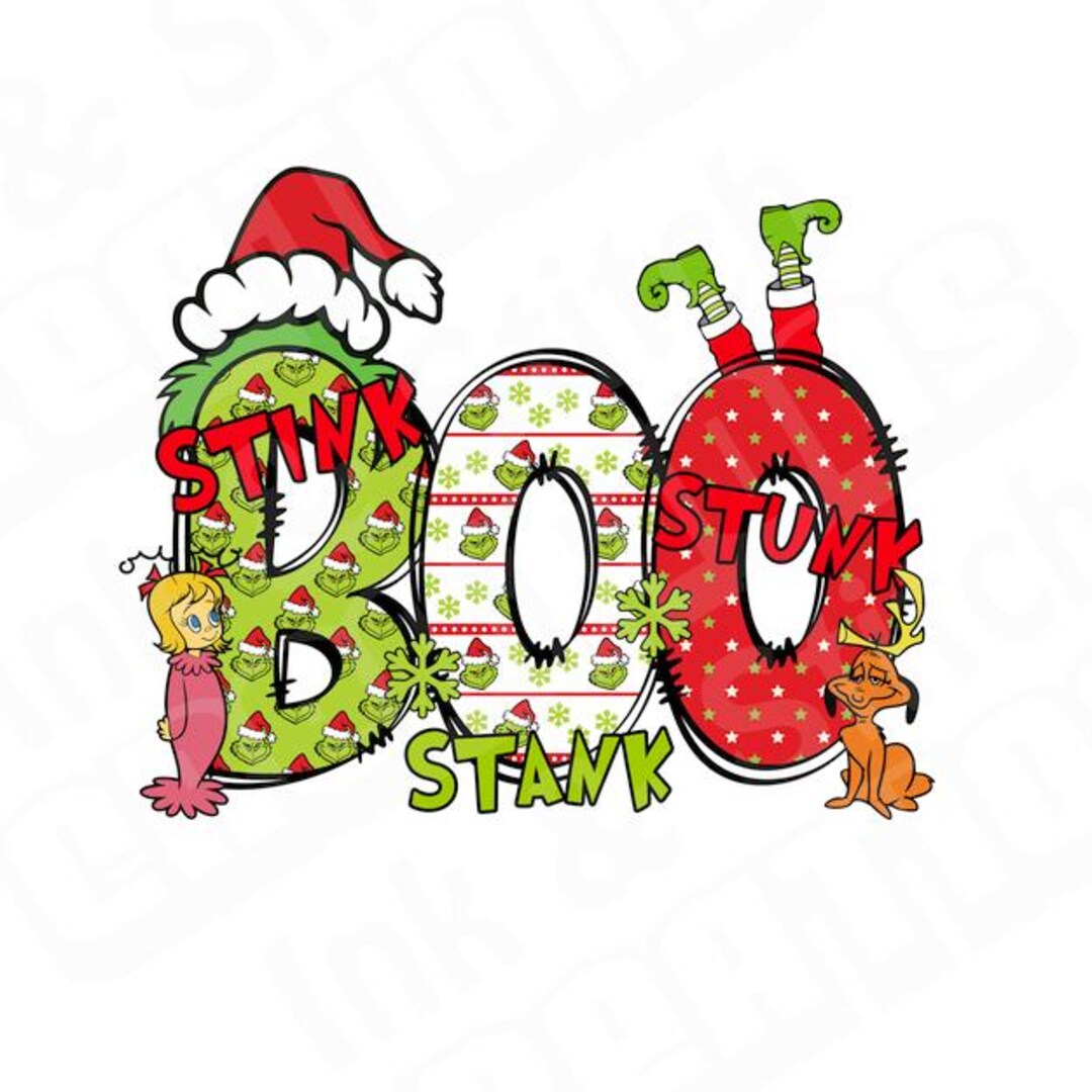 BOO Grinch, Christmas, Transparent Background, 300 or Better Dpi, Png ...