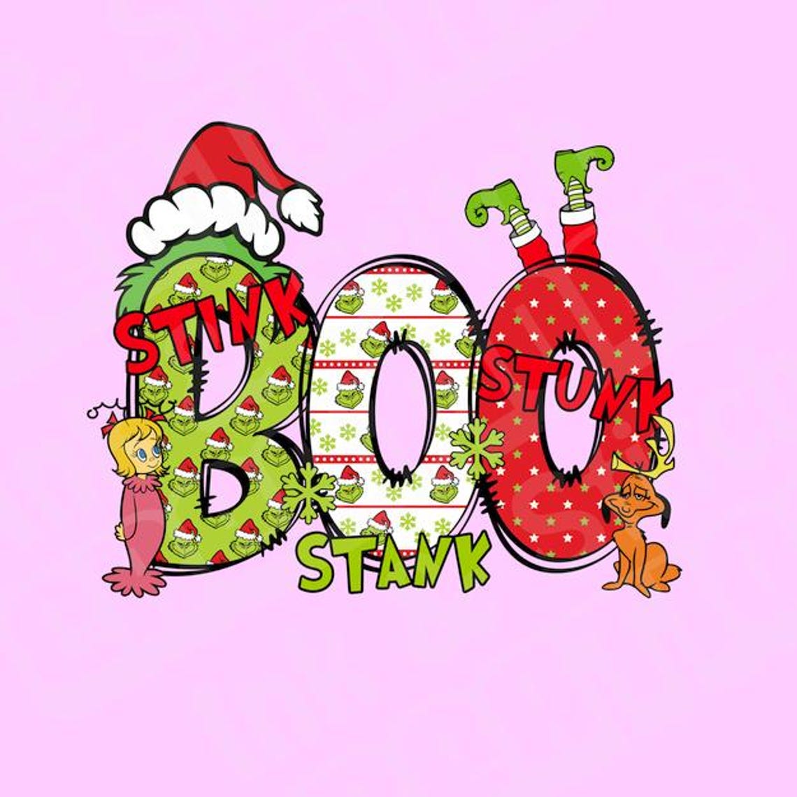 BOO Grinch, Christmas, Transparent Background, 300 or Better Dpi, Png ...