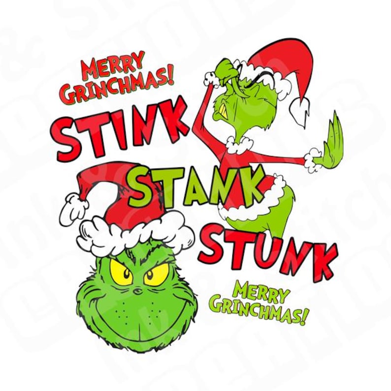 Stink Stank Stunk Grinch, Christmas, Transparent Background, 300 or ...