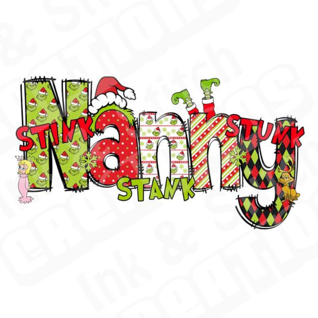 Nanny Grinch Christmas, Transparent Background, 300 or Better Dpi, Png ...