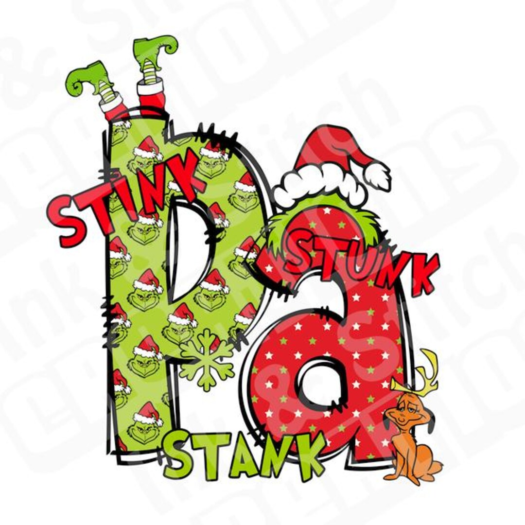 Pa Grinch Christmas, Transparent Background, 300 or Better Dpi, Png ...