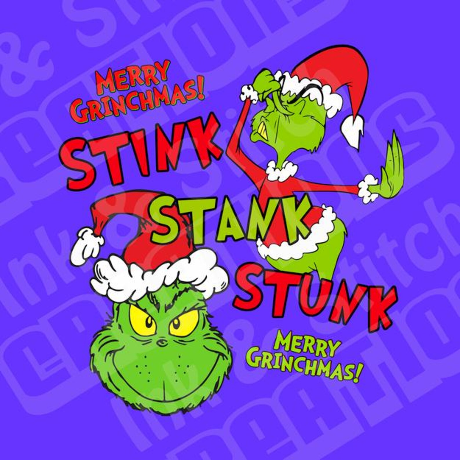 Stink Stank Stunk Grinch, Christmas, Transparent Background, 300 or ...