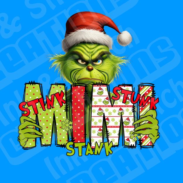 MIMI Grinch Grab Christmas, Caps, Transparent Background, 300 or Better ...