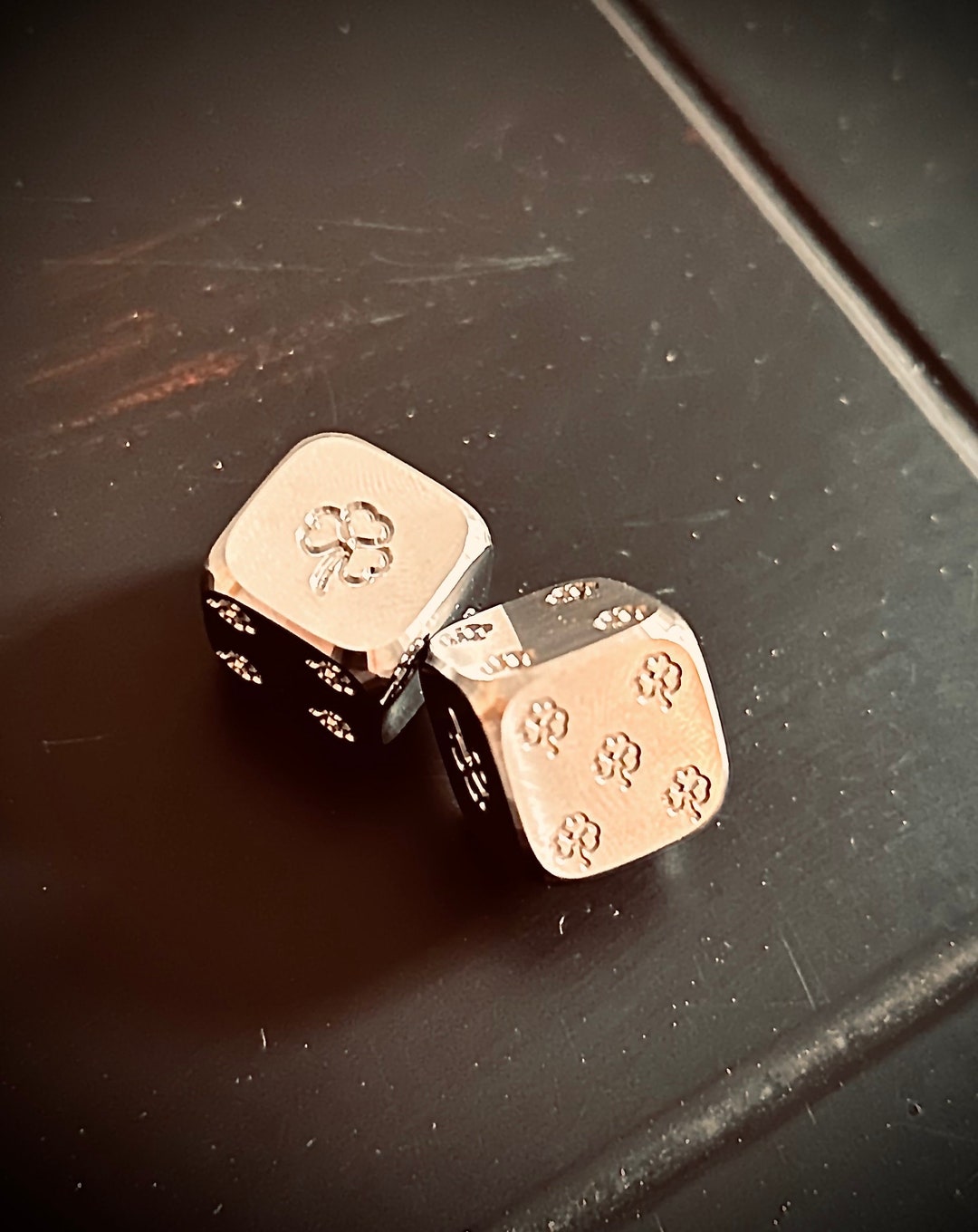 Titanium Shamrock Pip CNC Machined Dice Grade 10V-2FE-3AL - Balanced ...