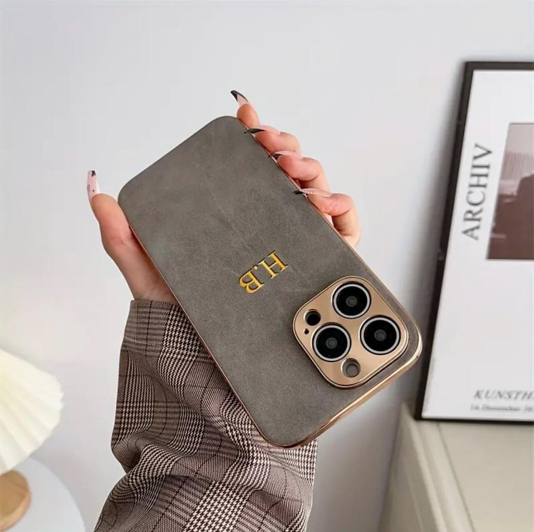Personalized Suede iPhone Case for iPhone 11 12 13 14 15 16 Pro Max ...