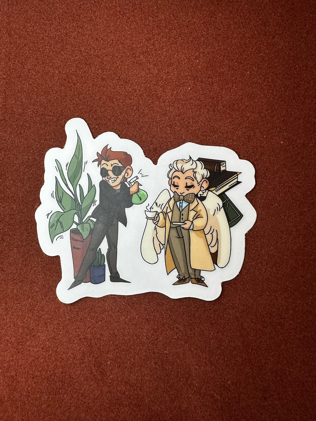 Crowley and Aziraphale From Good Omens - Etsy
