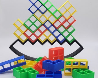Balancing Puzzles STL File, 3D Balance Game, Balance Tetris Game, Tower Stacking Puzzle Game ...