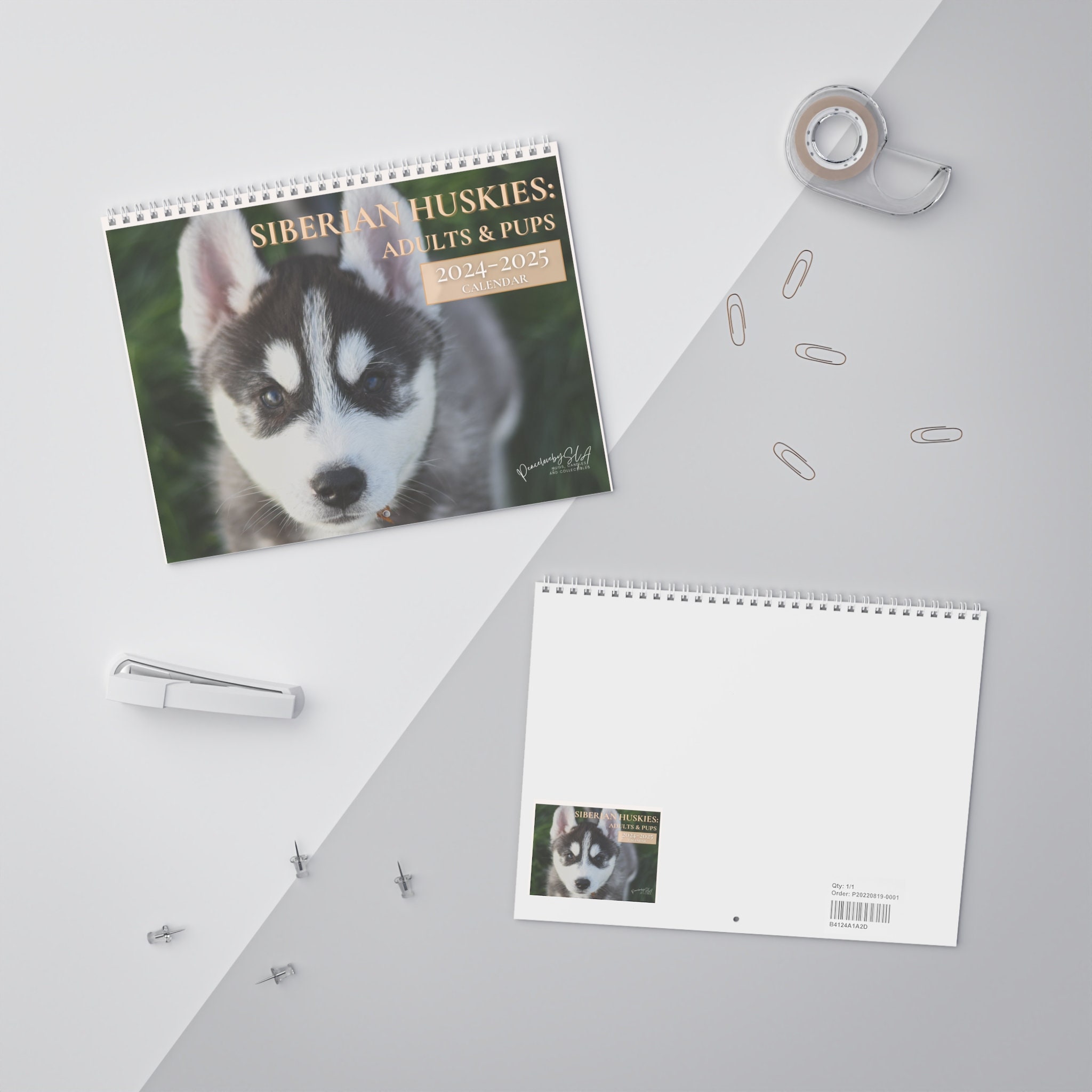 Siberian Husky Calendar 2024 Wall Calendar I Love My Sibe Just Huskies ...