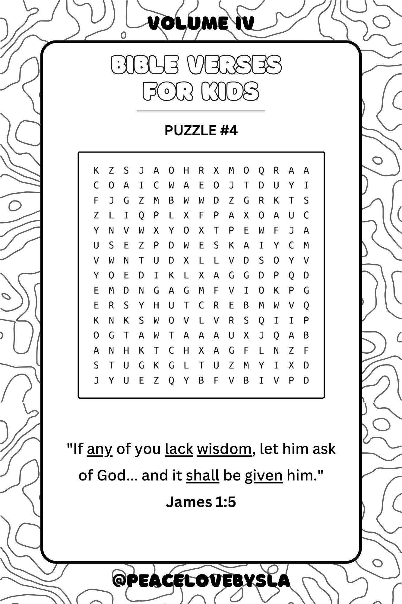 Instant Download Bible Verse Word Search for Kids Fun Scripture ...