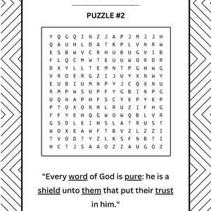 Instant Download Bible Verse Word Search for Kids Fun Scripture ...