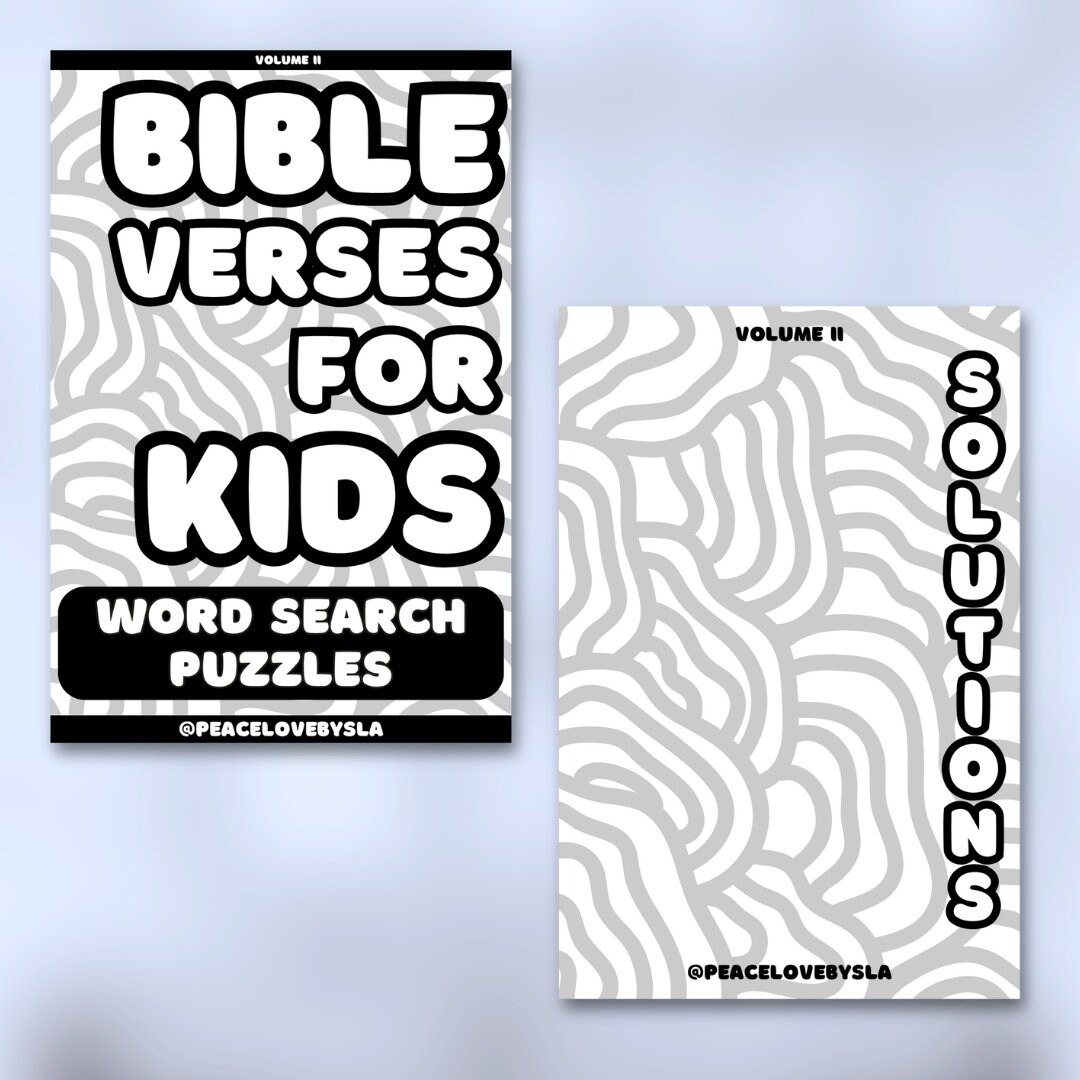 Kids Bible Verse Word Search & Coloring Pages: Sunday School Activity ...