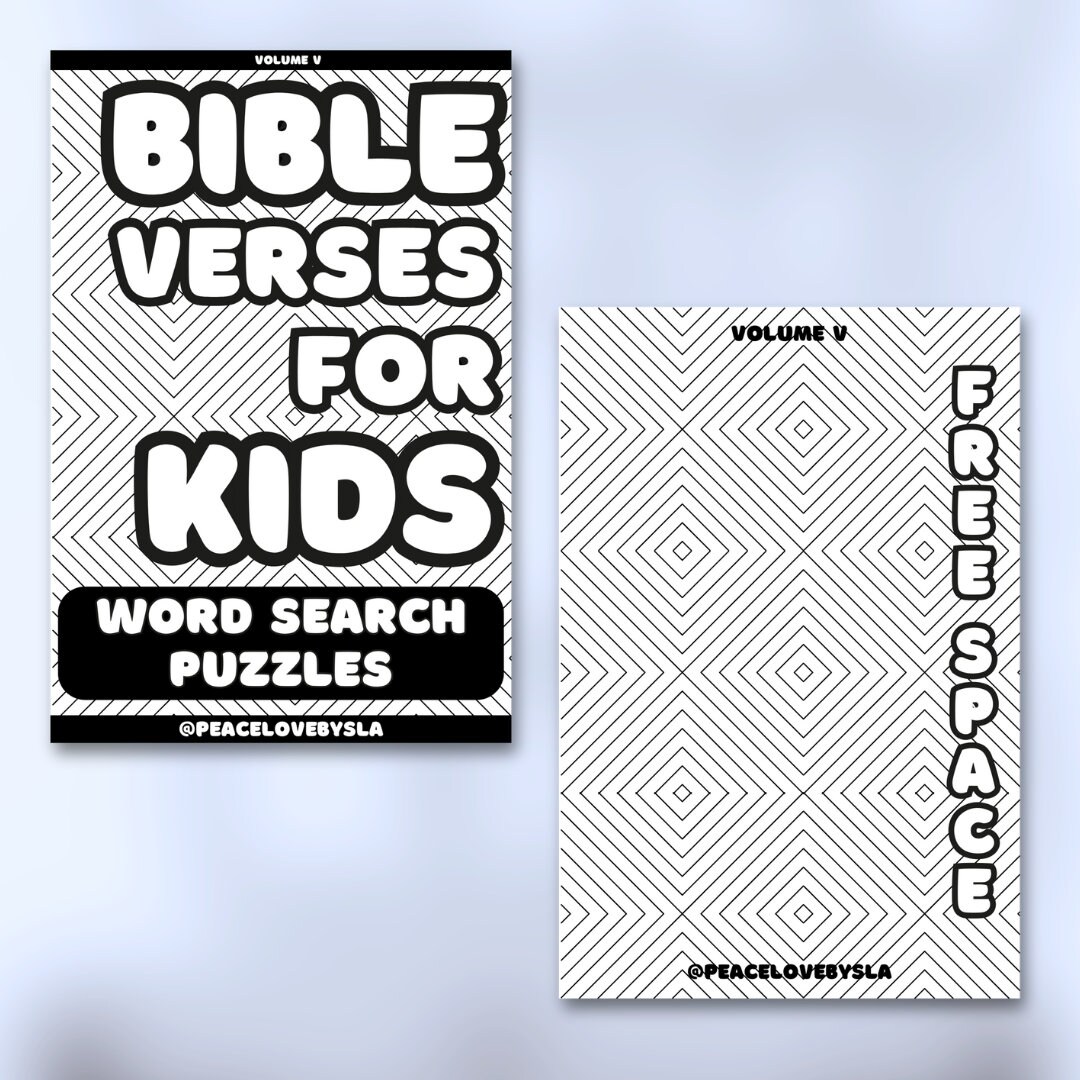 Instant Download Bible Verse Word Search for Kids Fun Scripture ...