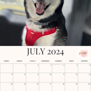 Siberian Husky Calendar 2024 Wall Calendar I Love My Sibe Just Huskies ...