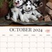 Siberian Husky Calendar 2024 Wall Calendar I Love My Sibe Just Huskies ...
