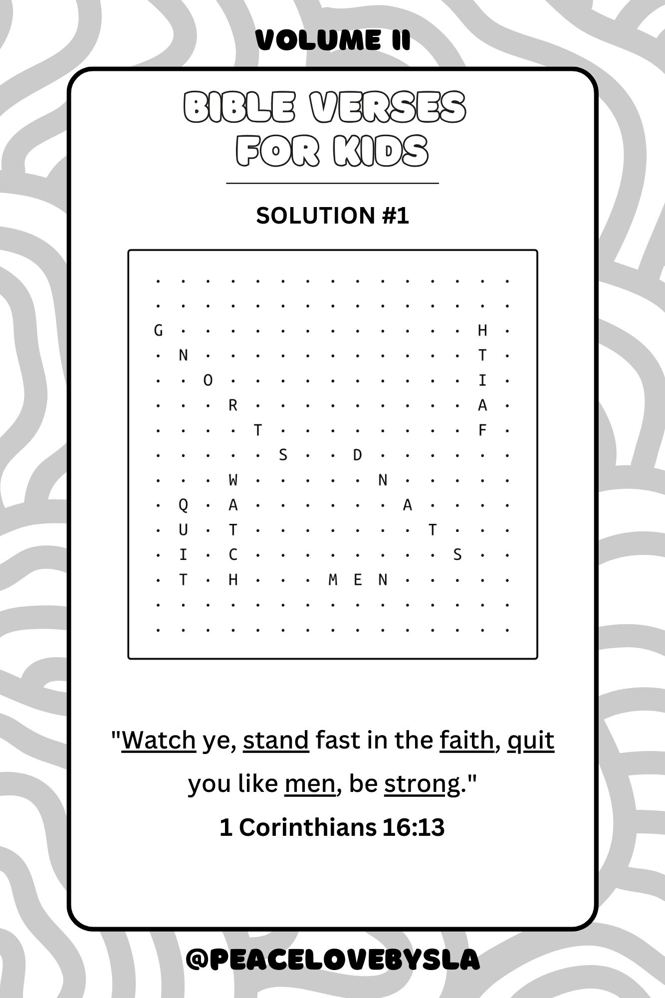 Kids Bible Verse Word Search & Coloring Pages: Sunday School Activity ...