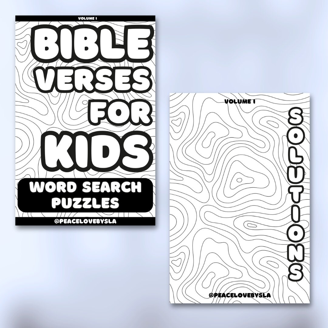 Kids Bible Verse Word Search & Coloring Pages: Sunday School Activity ...