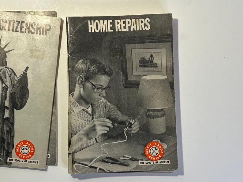 Vintage Boy Scouts of America Merit Badge Series Books Lot of 8 - Etsy