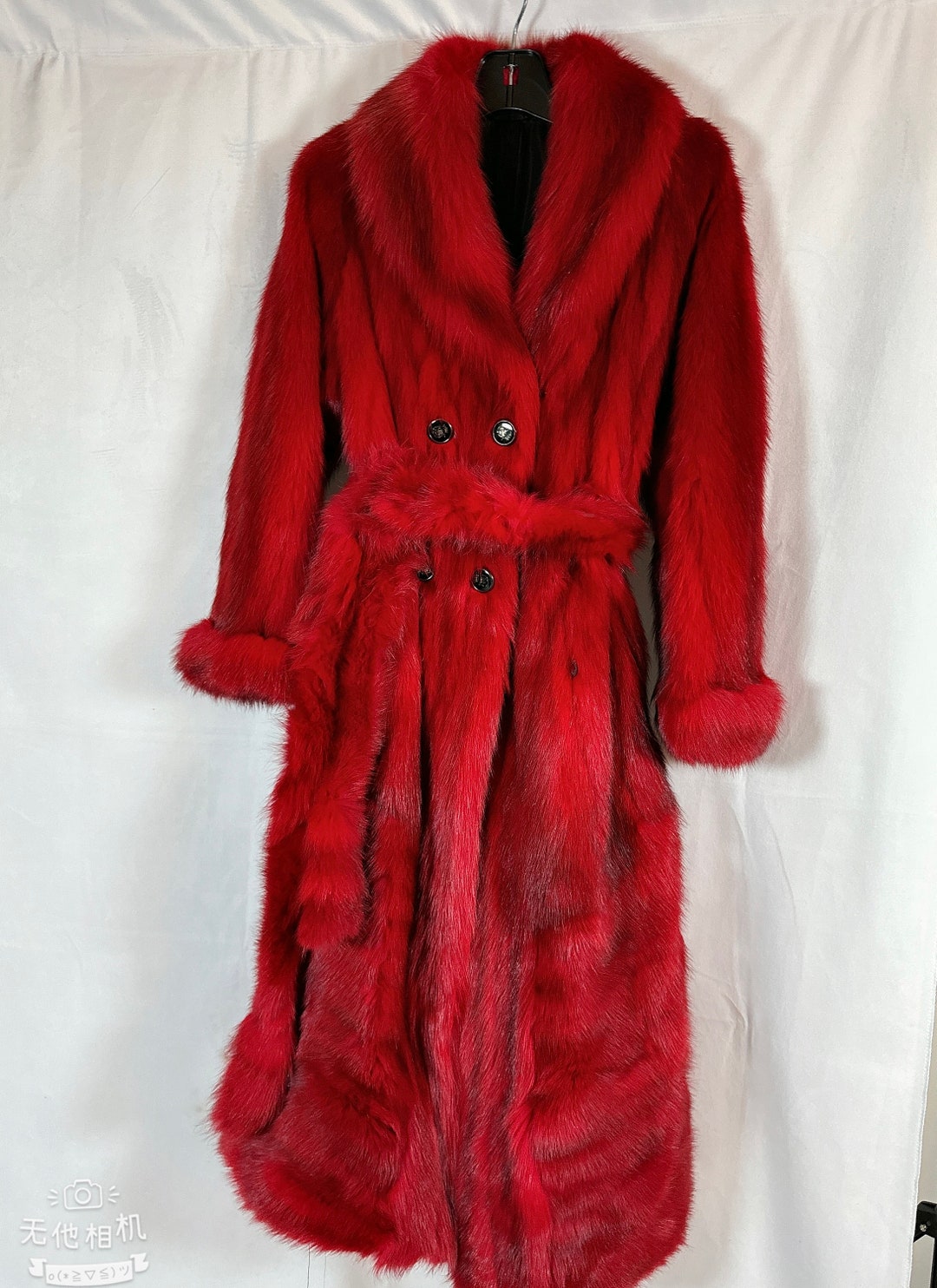 Red Fur Stone Marten Sable Full Length Coat Woman Size 6-8 - Etsy