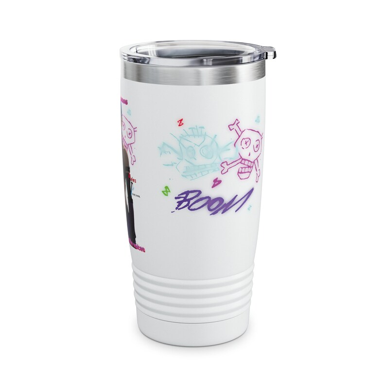 Jinx Arcane Graffiti Tumbler League of Legends Fanart 20oz Ringneck Cup ...