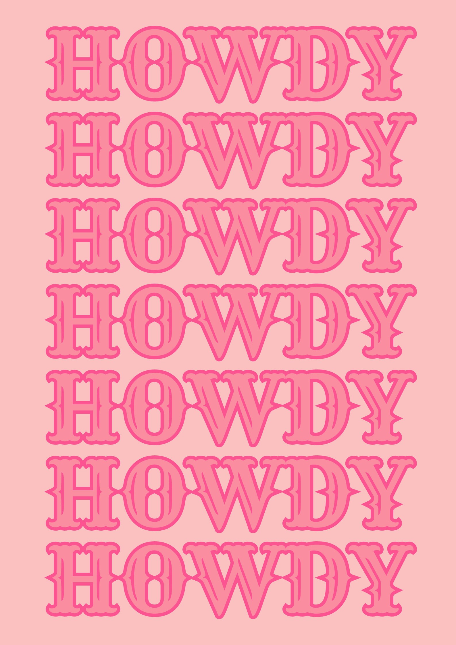 Howdy Digital Print - Etsy
