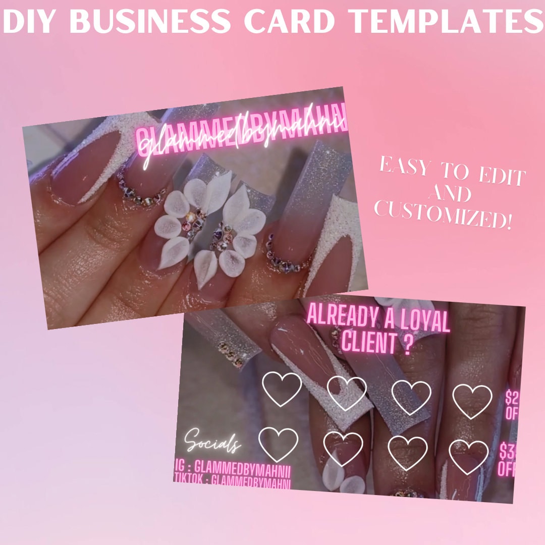 Edible Business Cards Templates - Etsy