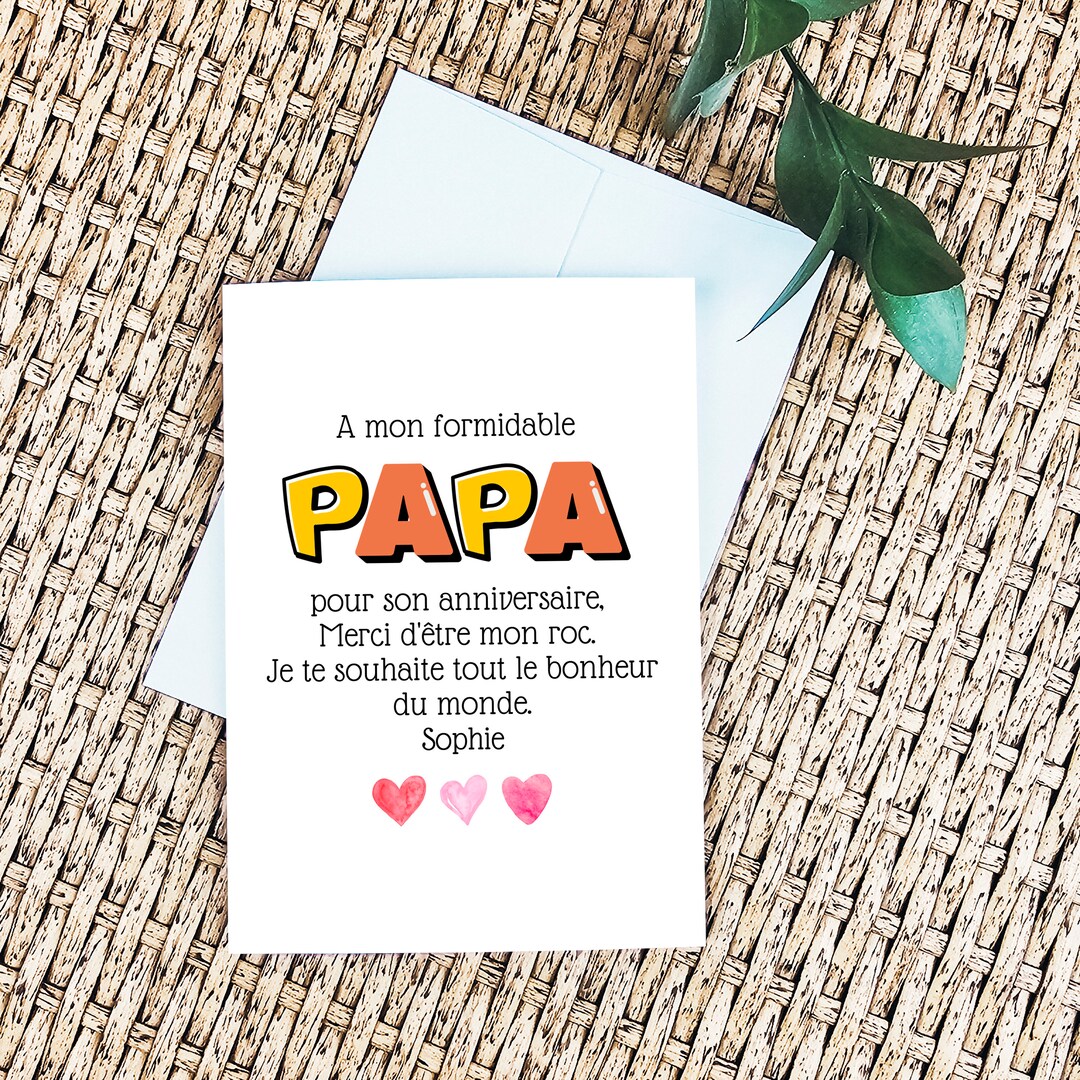 Custom Dad Birthday Card, Personalized Father Card, Special Dad ...
