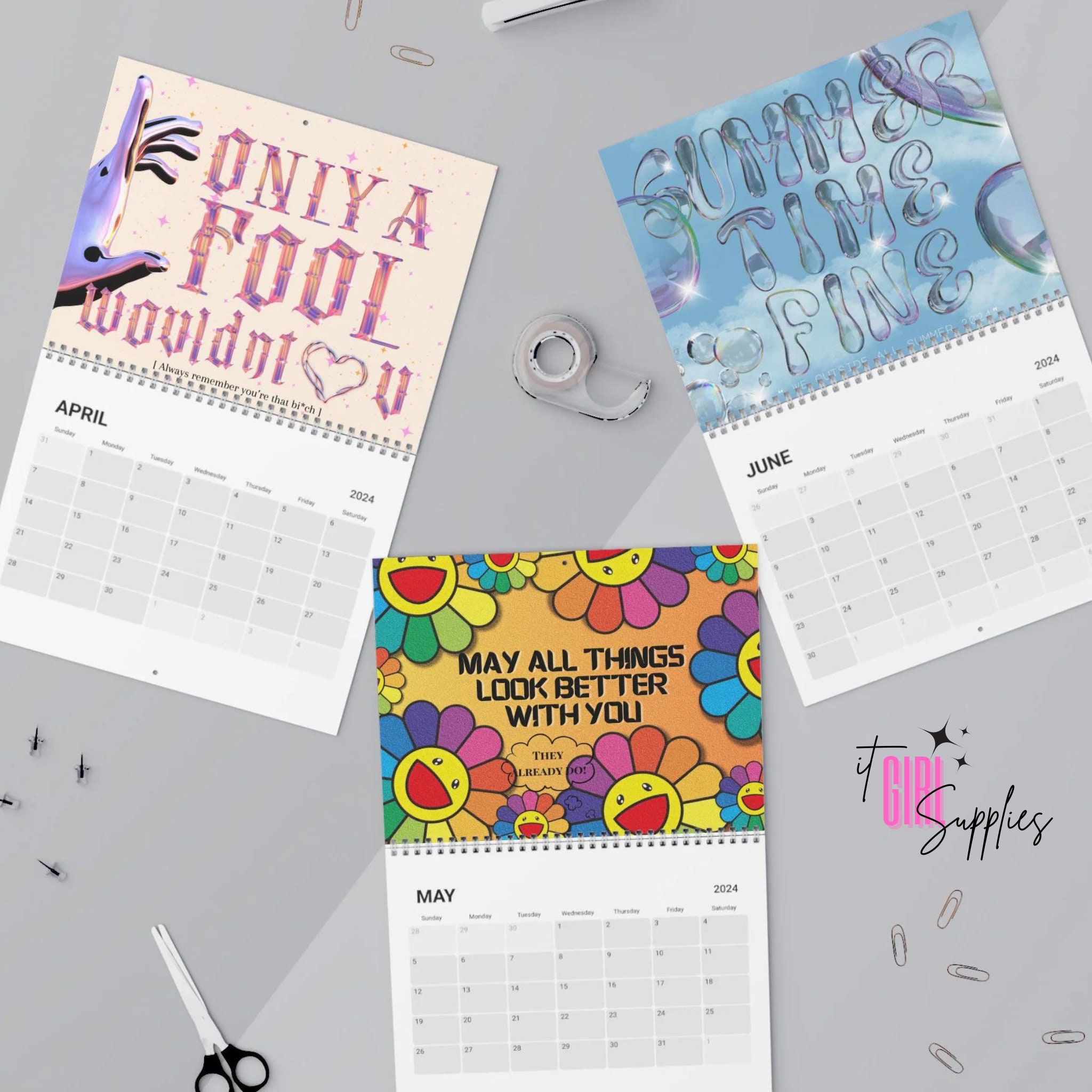 2024 IT GIRL Calendar - Etsy