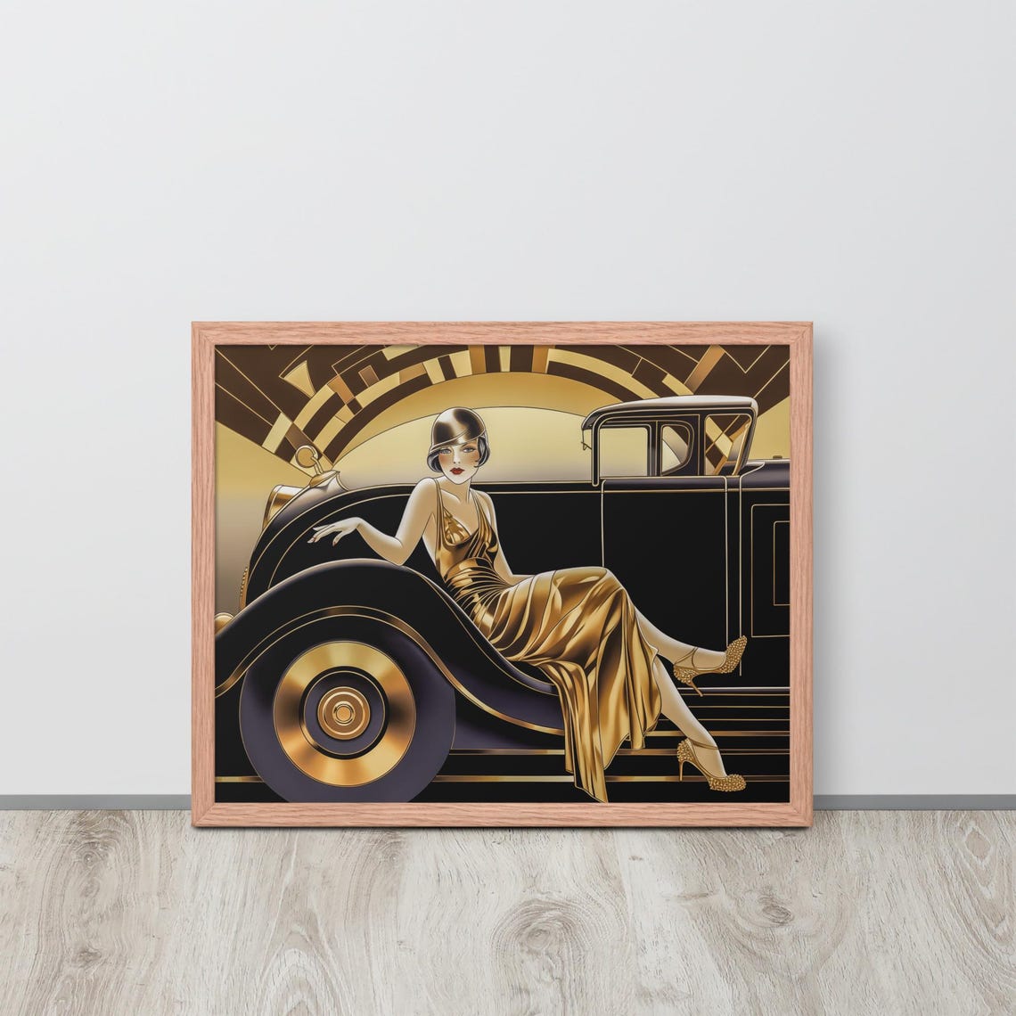 Art Deco Framed Fine Art Print 3 Frame Colours to Choose From Home ...
