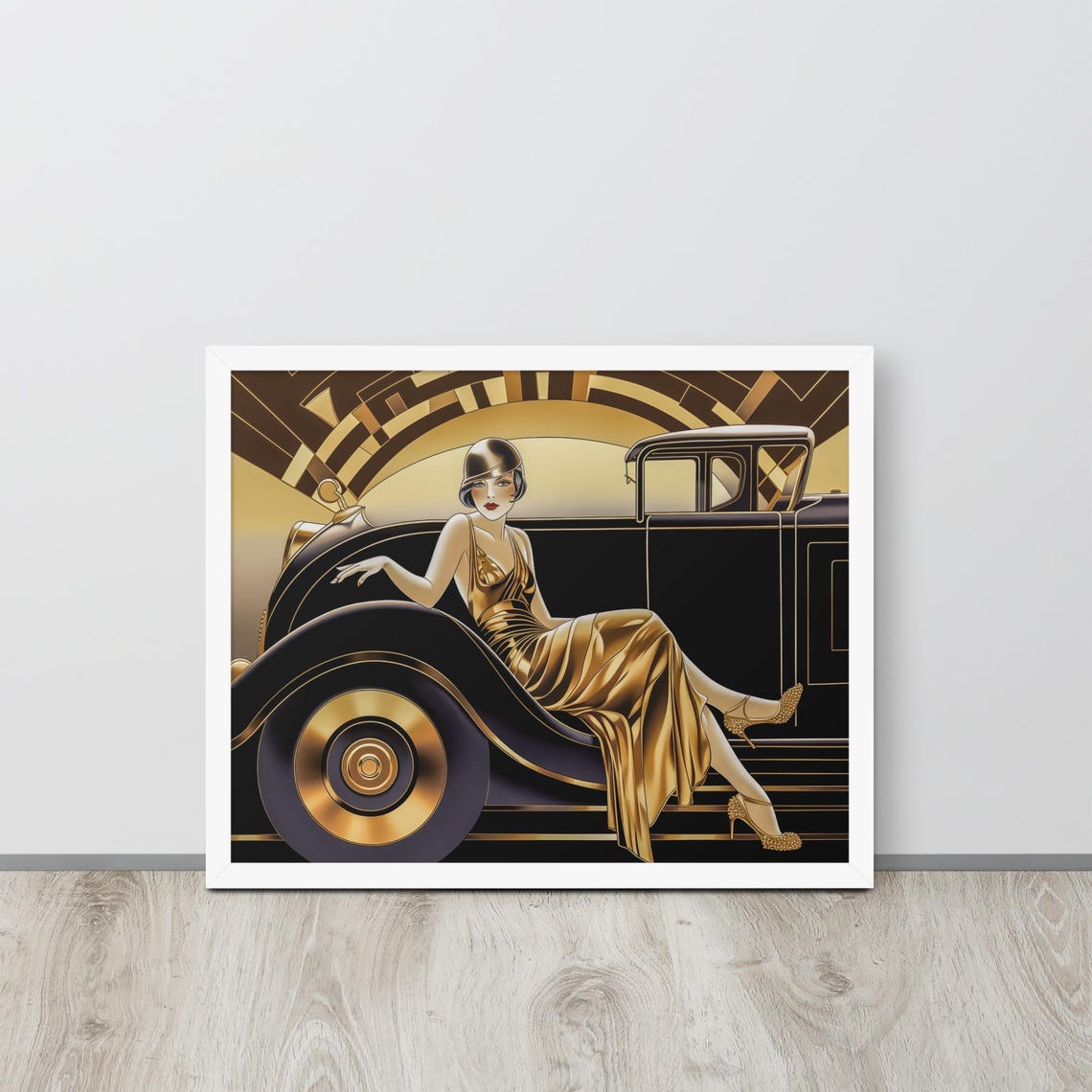Art Deco Framed Fine Art Print 3 Frame Colours to Choose From Home ...
