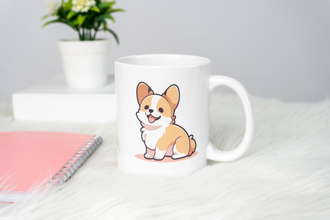 Chonky Corgi Mug, Corgi Coffee Mug, Cute Corgi Mug, Corgi Puppy Mug ...