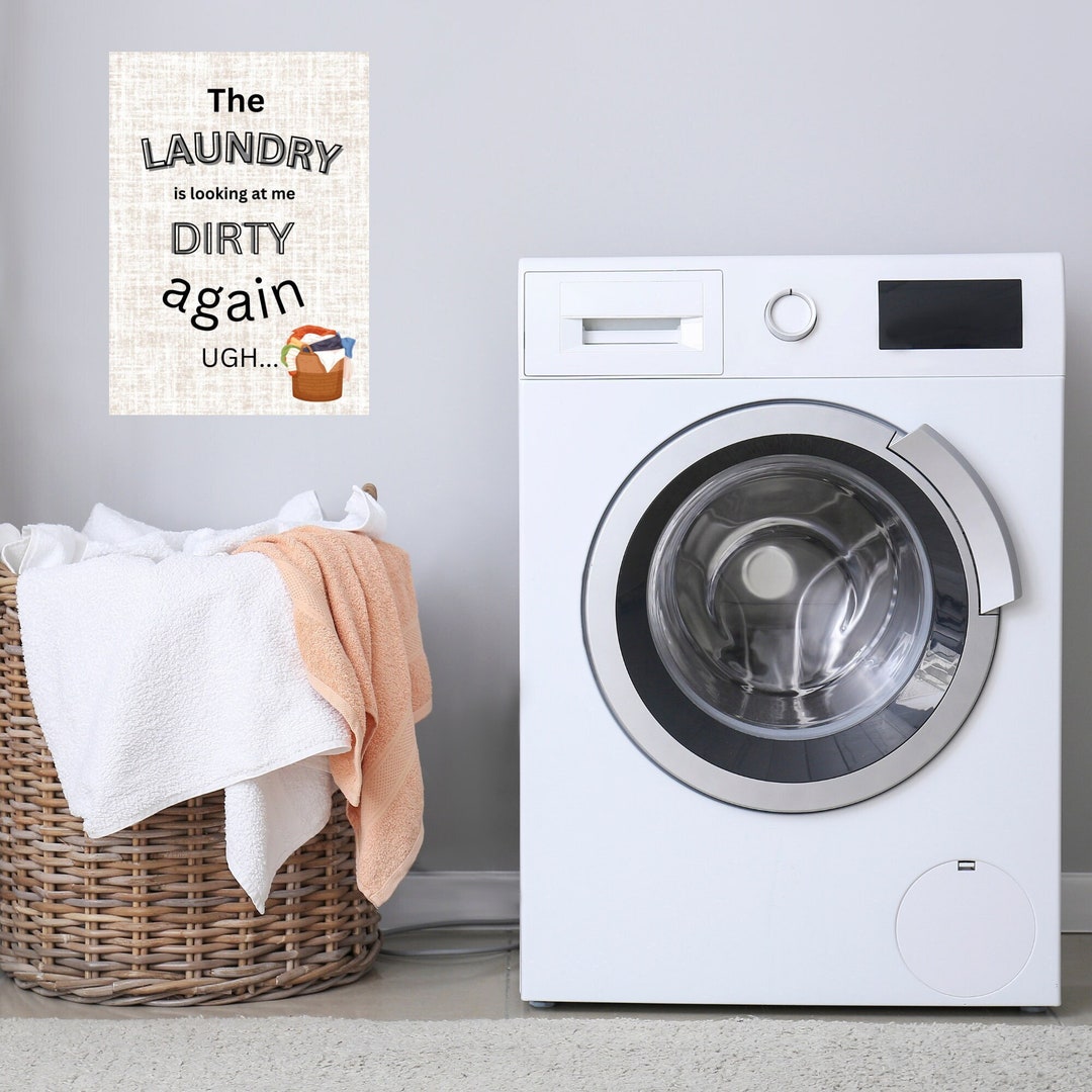 Laundry Wall Art, Funny Word Art, Home Decor, Gifts for Her, Gifts for ...