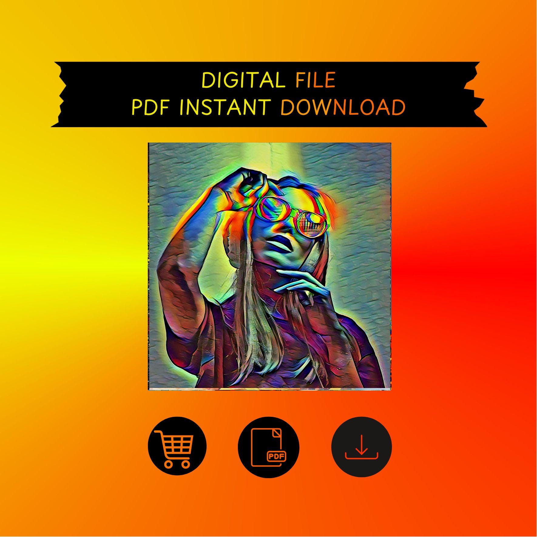 Divine Feminine Digital Art Download, Custom Size in PDF & JPG, Digital ...