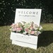 Flower Box Welcome Sign Download Instructions Vinyl - Etsy