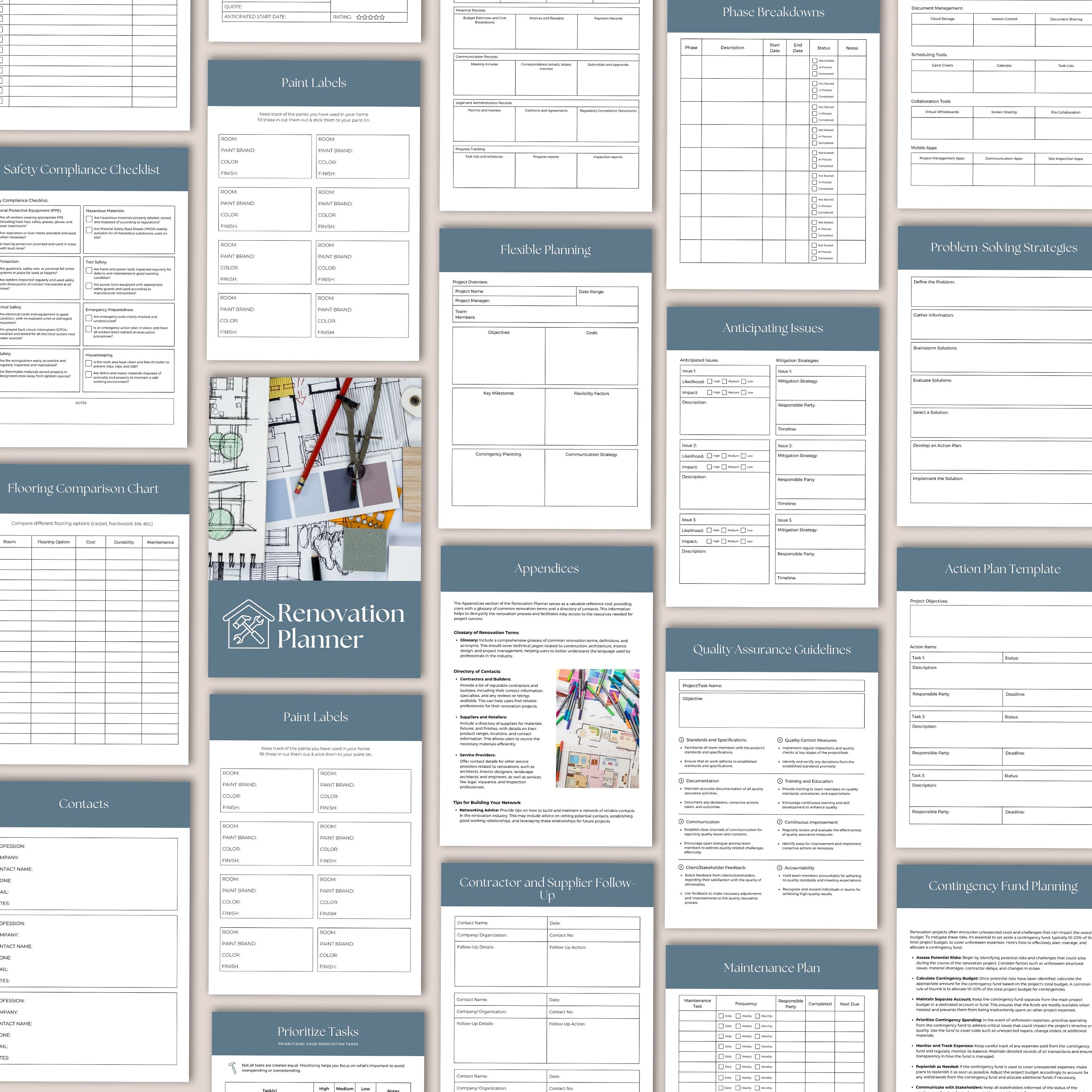 Home Renovation Planner, House Improvement, Project Plan, DIY Project ...