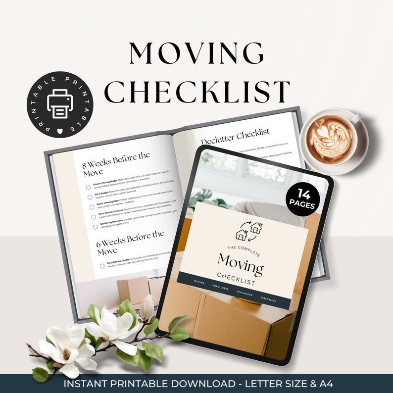 Moving Homes Checklist Printable, New Home Essentials, Moving ...