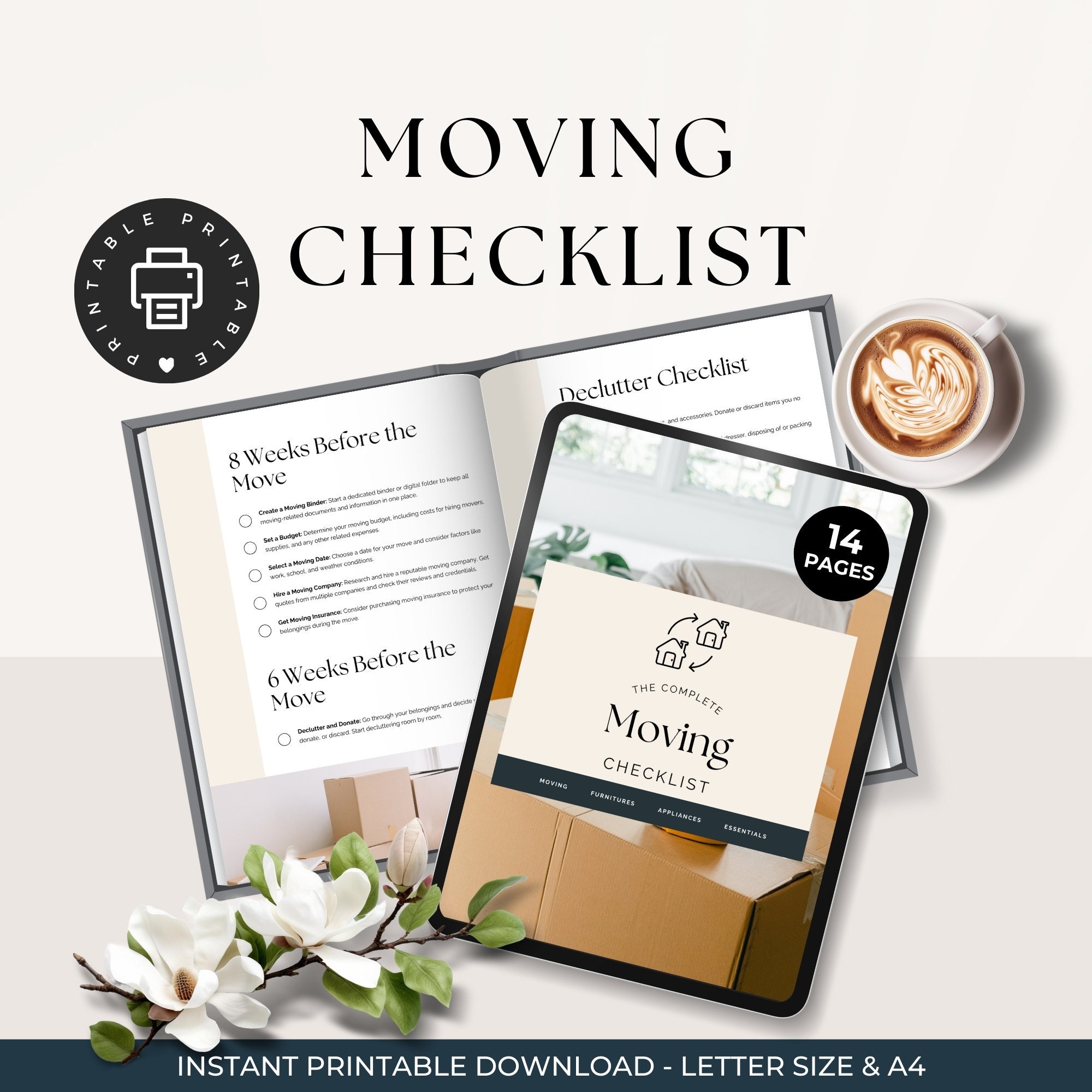 Moving Homes Checklist Printable, New Home Essentials, Moving ...