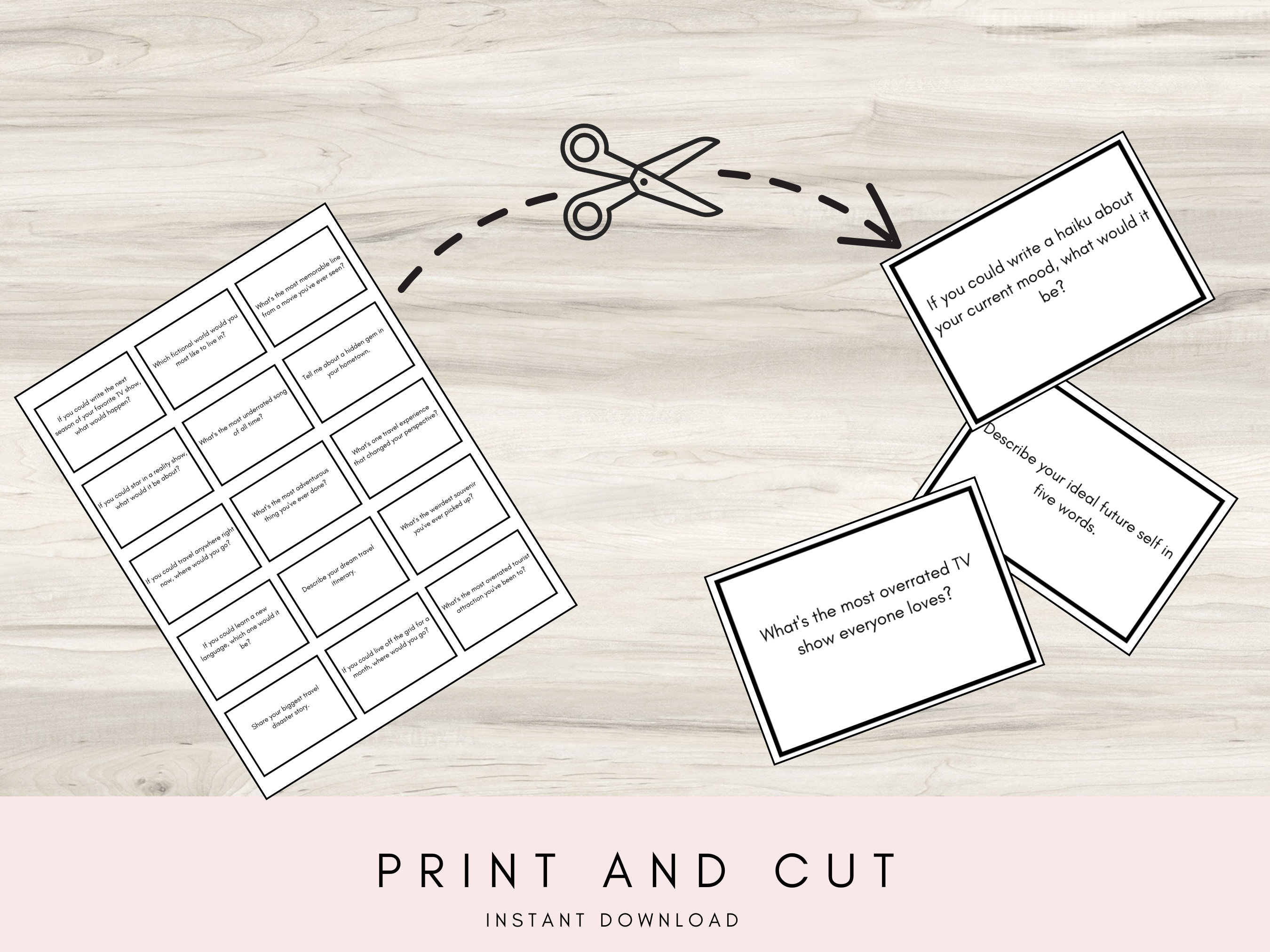 Conversation Starter Cards Ice Breaker Cards Conversation Cards Get to ...