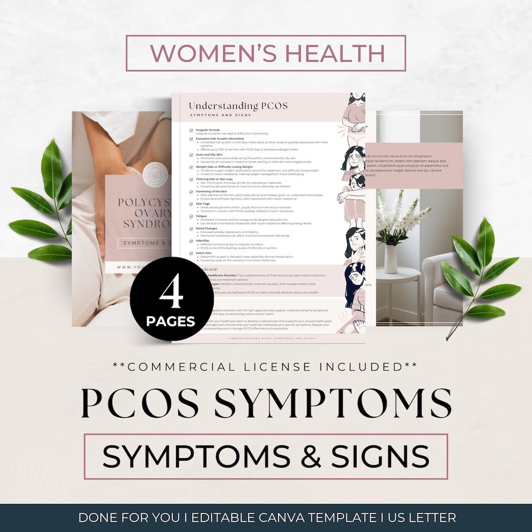 Hormone Health Coaching Content, PCOS Symptoms and Signs Client Guide ...