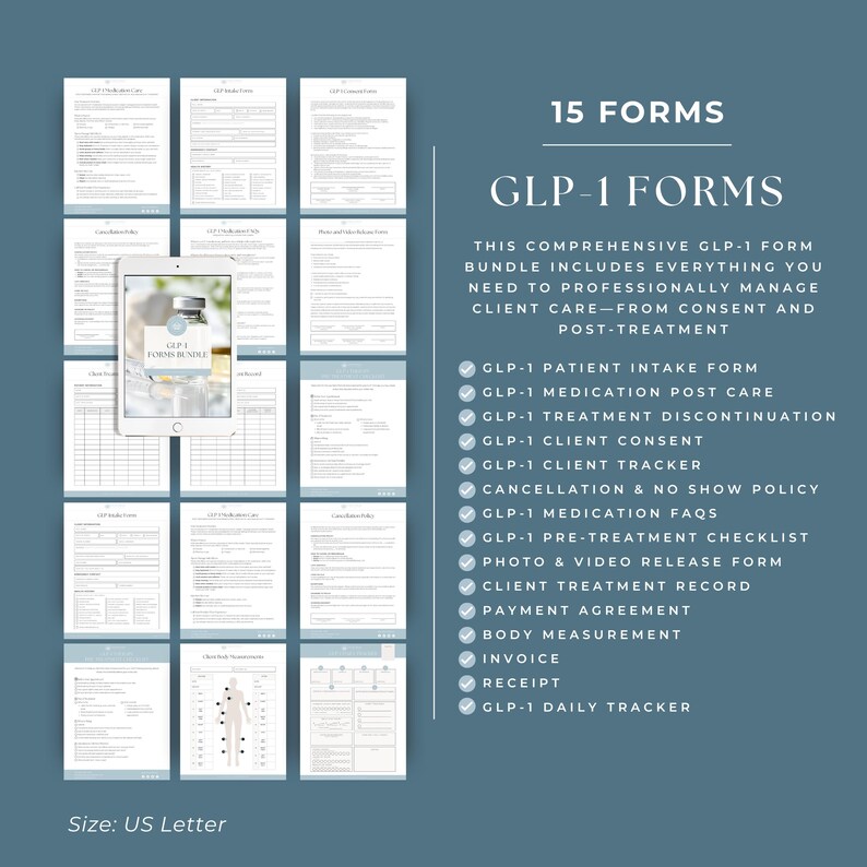GLP1 Business Bundle Editable Canva Templates, Medical Weight Loss ...