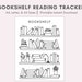 Bookshelf Reading Tracker, Reading Tracker, Reading Log, Books Read ...