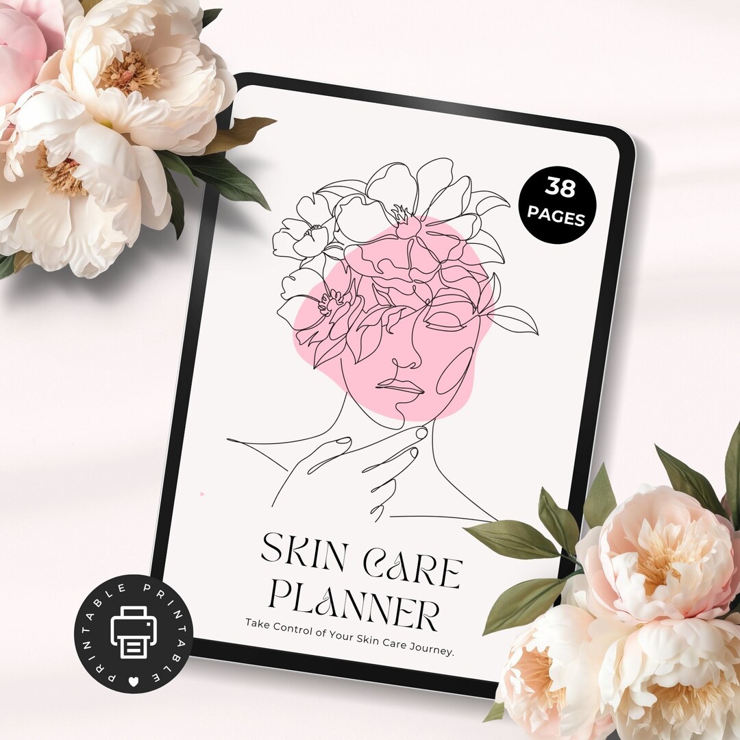 Skin Care Printable, Beauty Planner, Habit Tracker Planner, Self-care ...