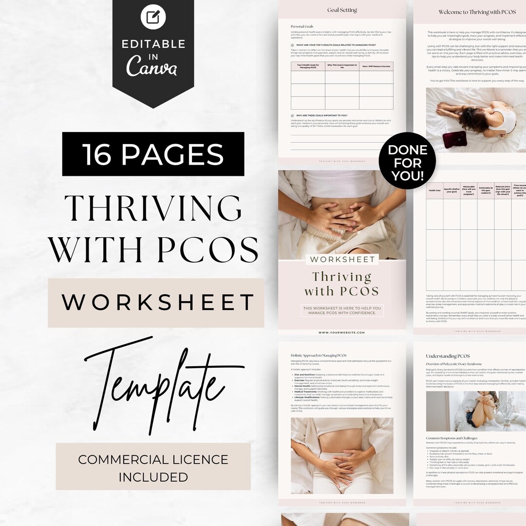 Hormone Health Coaching Content, PCOS Worksheet, Womens Wellness ...