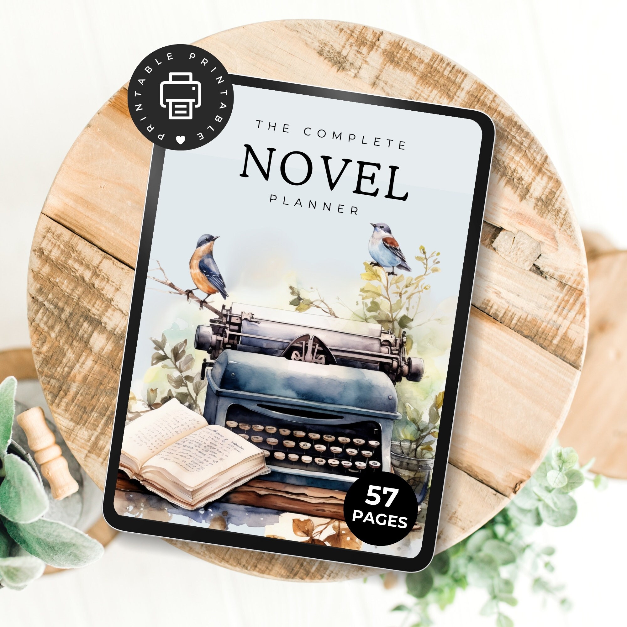 Novel Planner Printable, Writing Workbook PDF, Writing Planner ...