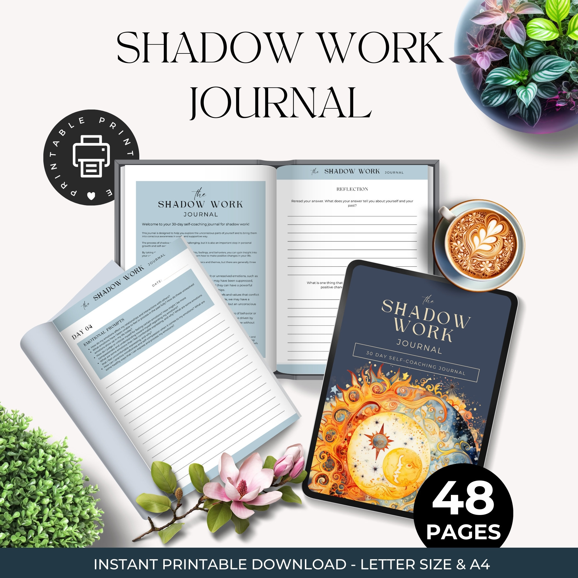 Shadow Work Journal Printable, Book of Shadows, Healing Journal ...
