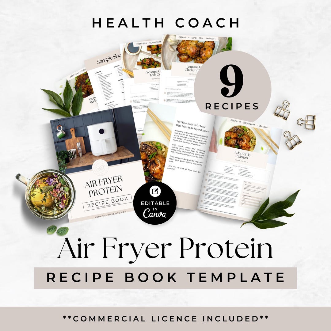 Editable Recipe Book, High Protein Lower Carb, Nutrition Coaching Ebook ...
